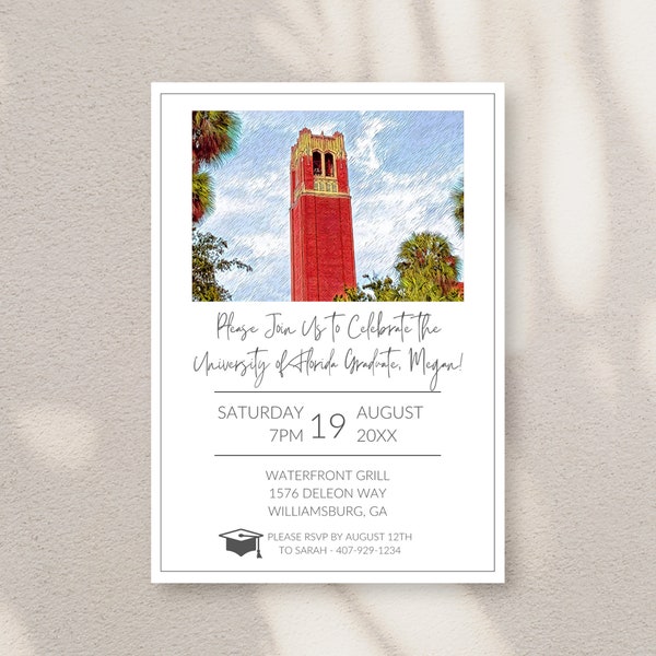 University Graduation Party Invitation - Etsy
