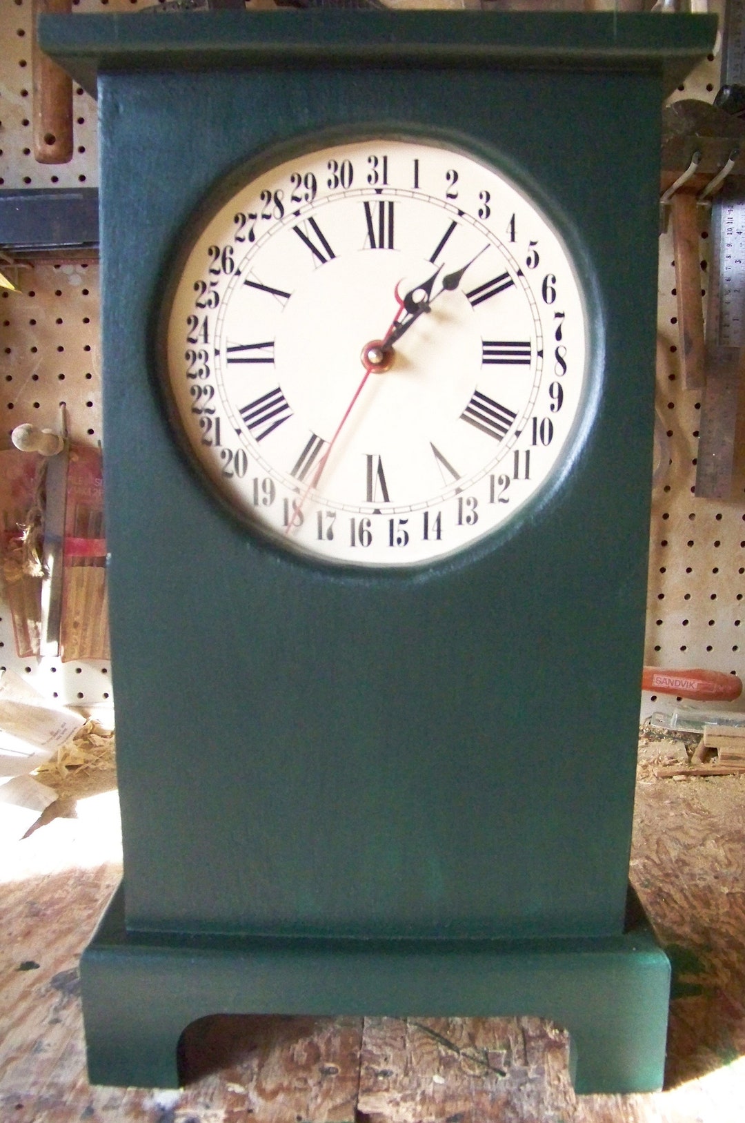 Colonial Style Calendar Clock - Etsy