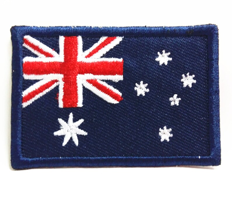 Australia Flag World Flag Patch 6 X 4 Cm Embroidered - Etsy