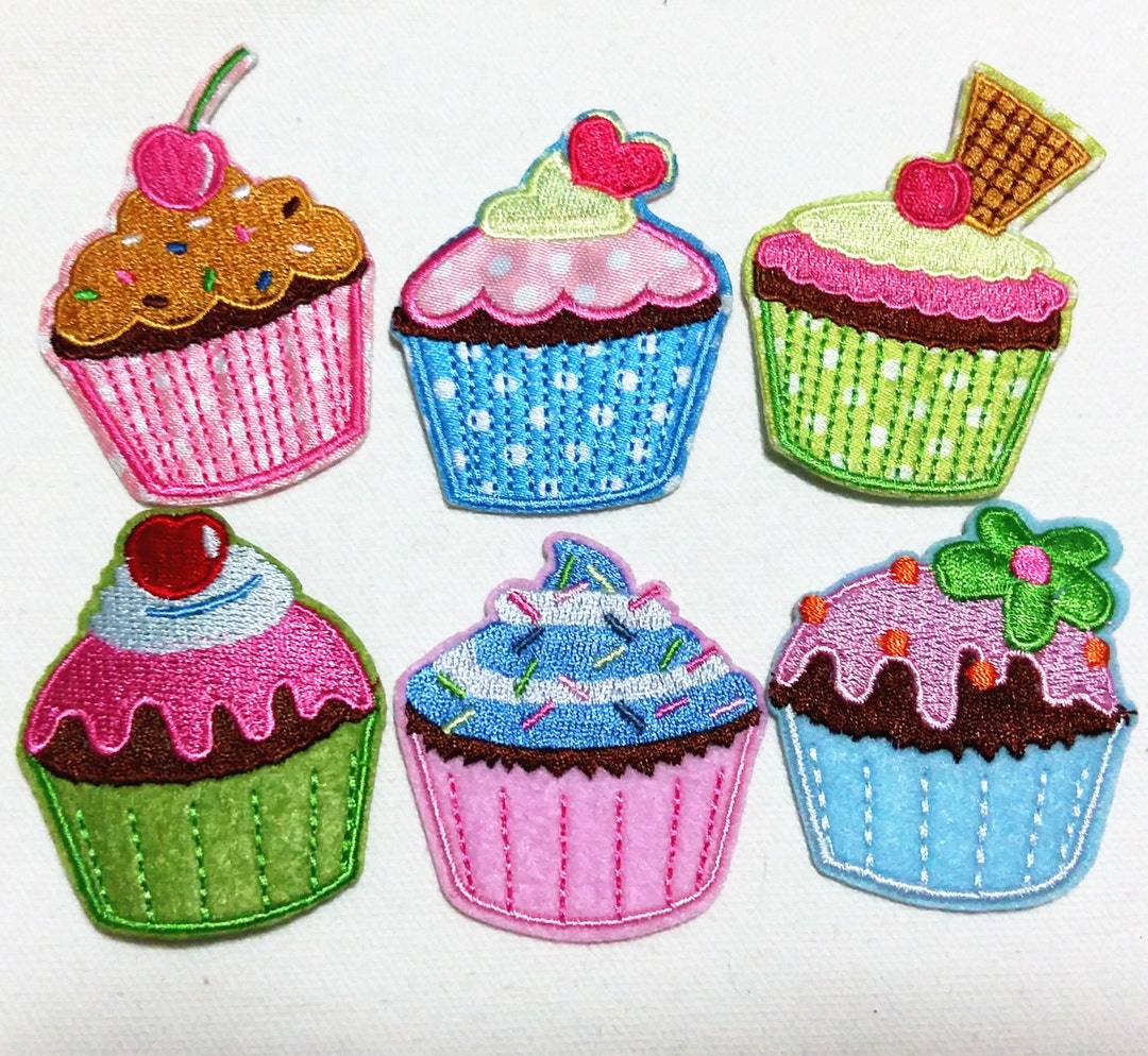 Cutie Cake approxi 5 X 6 Cm Kids Embroidered Iron on Applique Patch TN ...