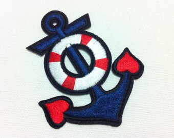 Red Anchor Patch | Etsy