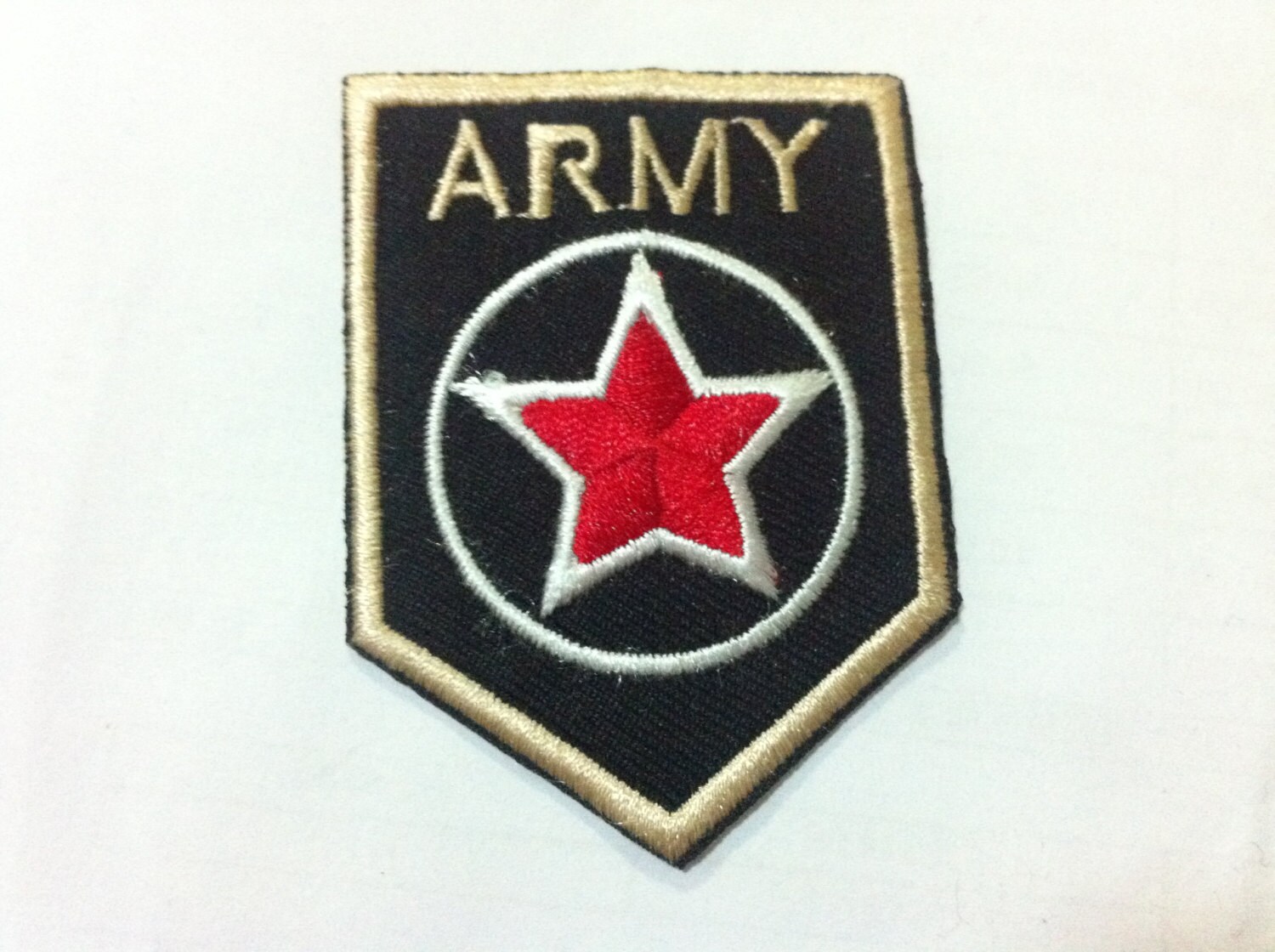 Lot of 2 Pieces Star Army Patch 5 X 6.5 Cm Embroidered Iron | Etsy