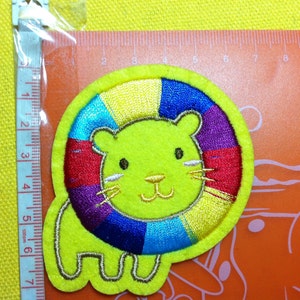 Cartoon Rainbow Lion 6.5 X 7cm Embroidered Iron on Applique Patch R - Etsy