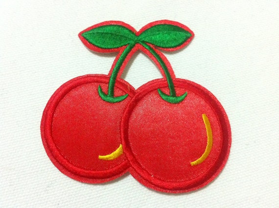 Cutie Big Cherry 7.5 X 7 Cm Kids Embroidered Iron on - Etsy