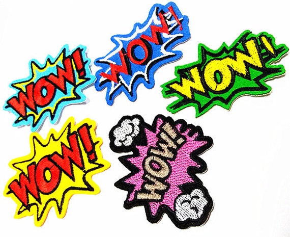 Punk Patch Boom Pow Wow bordado Applique Hierro en Cool Patch | Etsy