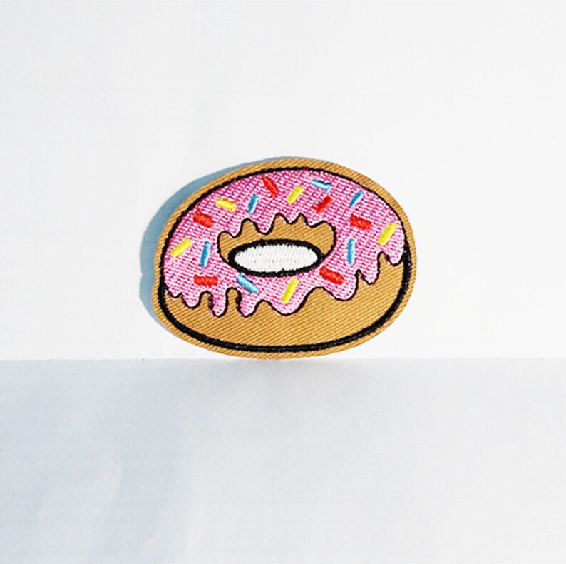 Cutie Pink Donuts Candy Sweet Kids Patch Embroidered Applique - Etsy