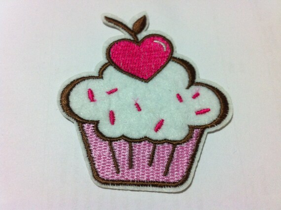 Cutie Cake 7.5 X 8.5 Cm Embroidered Iron on Applique Patch | Etsy