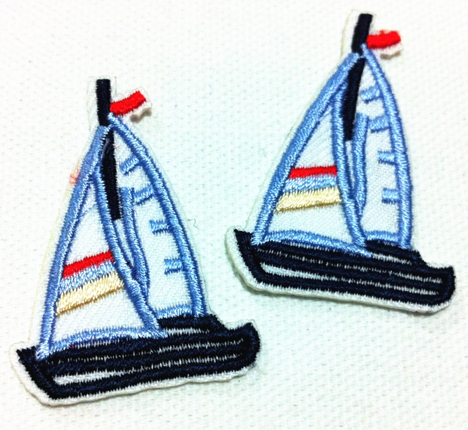 Lot of 2 Pieces Kids Patch Sailing Boat 3.5 X 4.5 Cm - Etsy