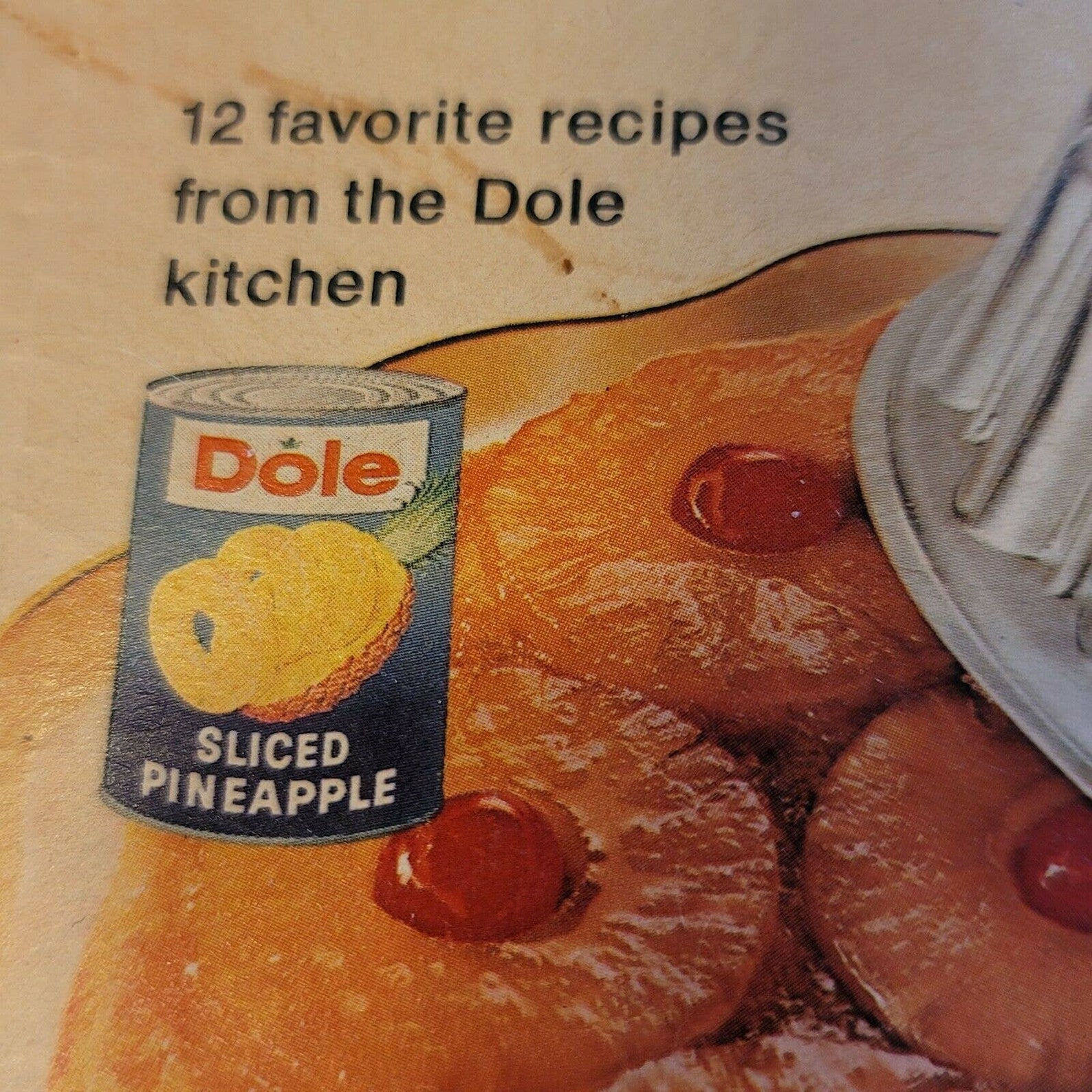The Pineapple Cookbook Booklet Dole Company Hawaii Vintage Advertising ...