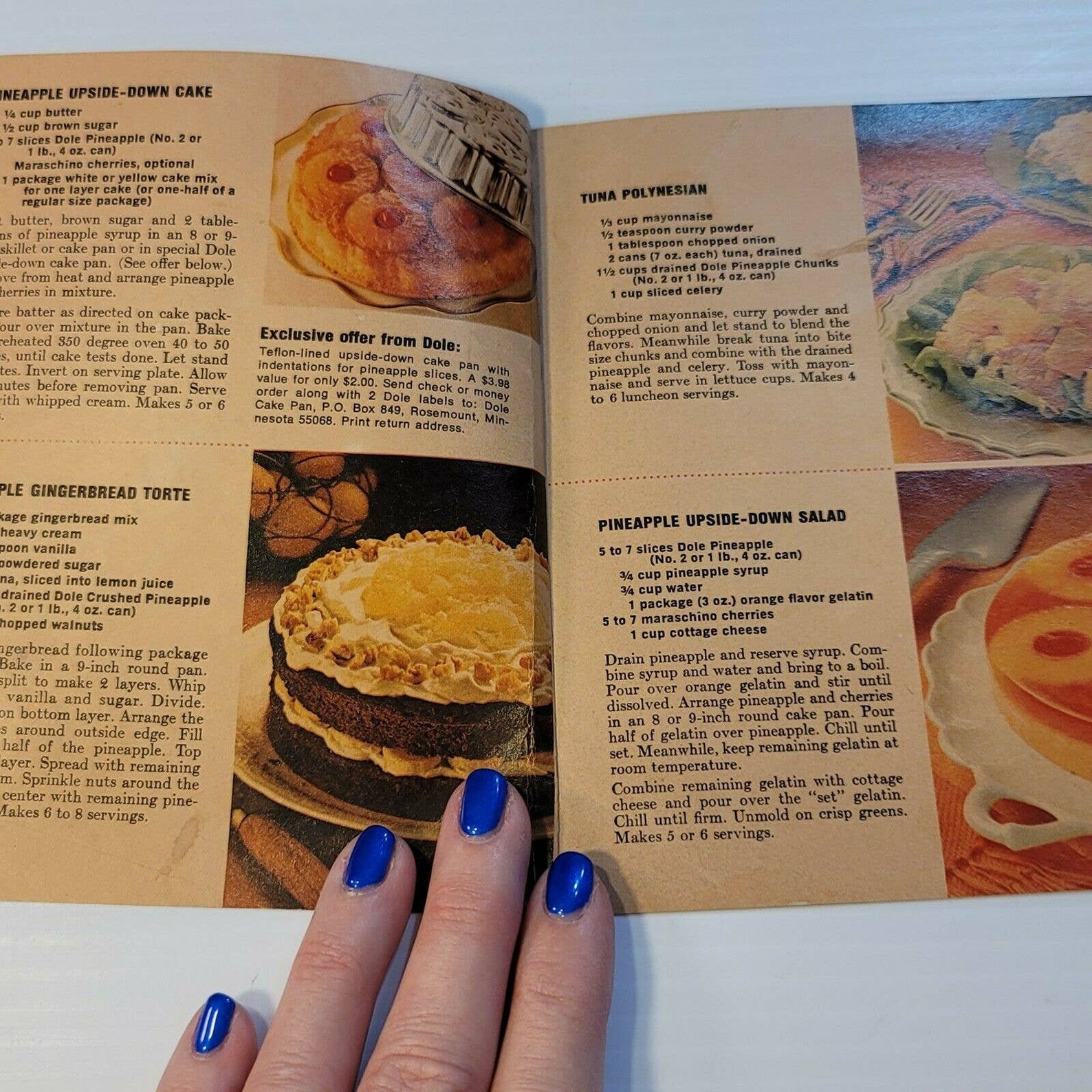 The Pineapple Cookbook Booklet Dole Company Hawaii Vintage Advertising ...