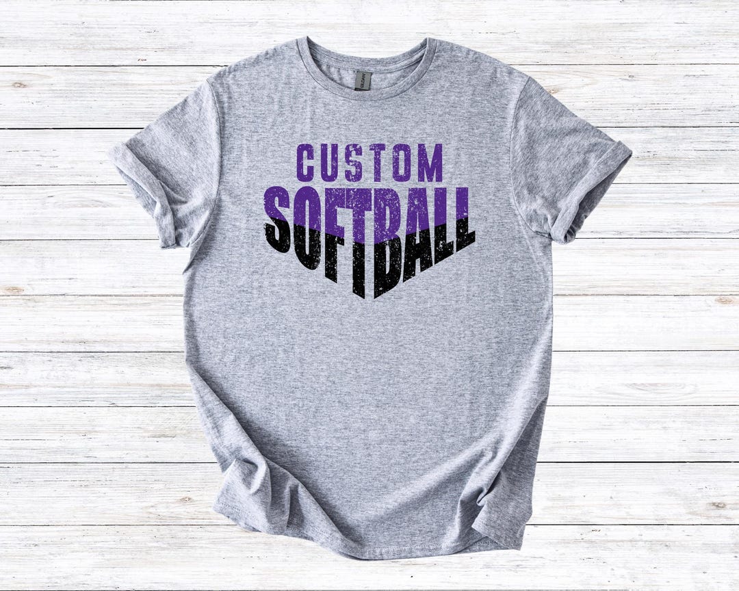 CUSTOM Split Softball Mascot Design | PNG 300dpi | DTF | Screen Prints ...