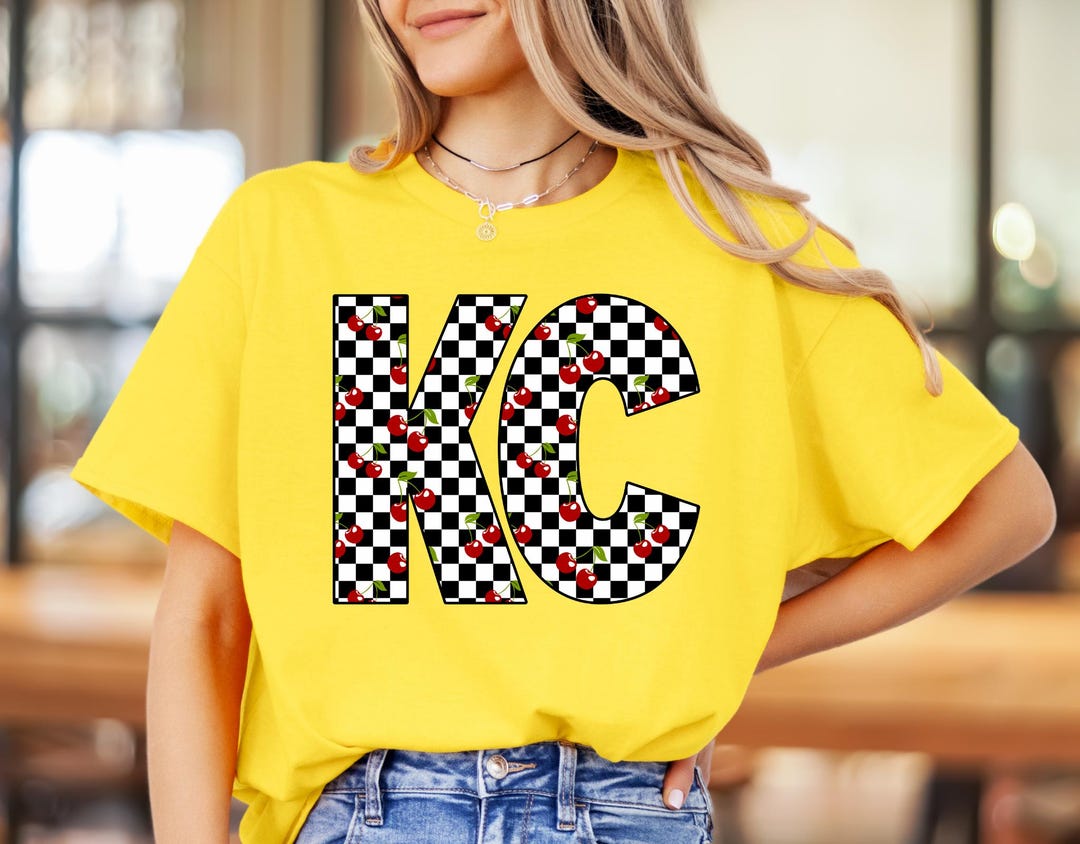 KC Kansas City Retro Cherries | PNG 300dpi | Digital Design | DTF ...