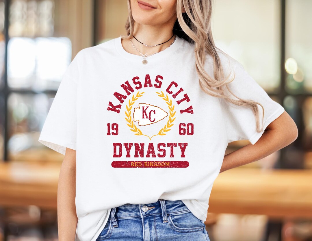 Kansas City Dynasty Red Kingdom Crest PNG 300dpi Digital Design DTF ...