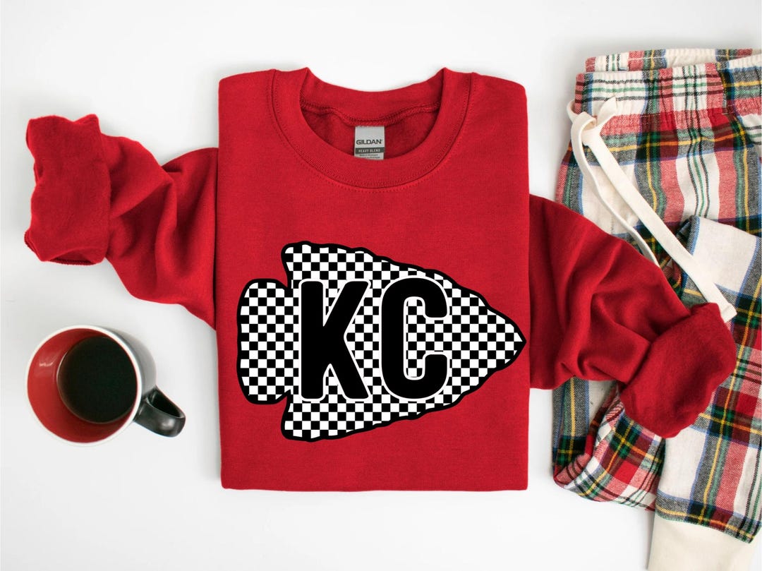 KC Kansas City Black and White Checkered Retro Arrow PNG 300dpi Digital ...