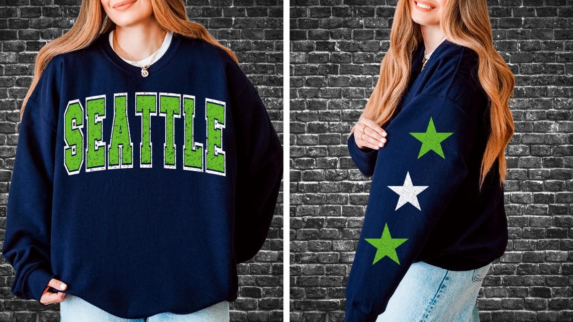 Seattle Varsity Stars Oversized 2 Designs | PNG Digital Design ...