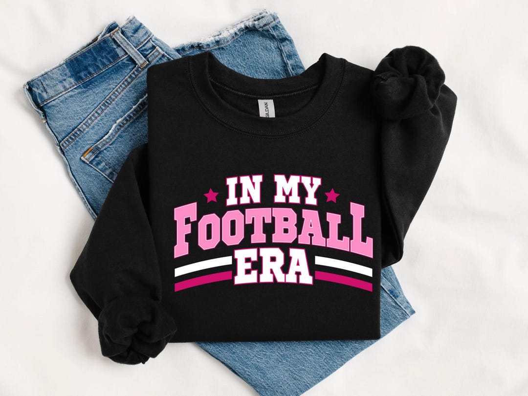 In My Football Era Pink Vintage PNG 300dpi Digital Design - Sublimation ...