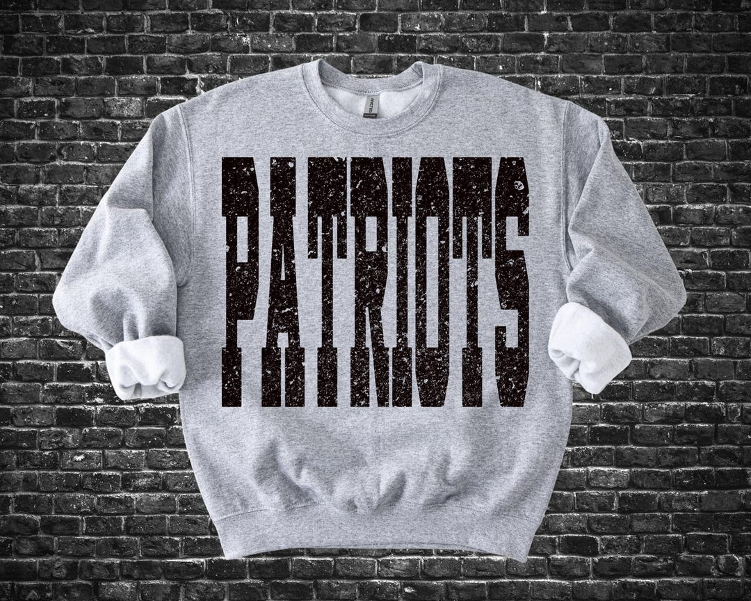 Patriots Varsity Distressed Oversized School Mascot | PNG 300dpi ...