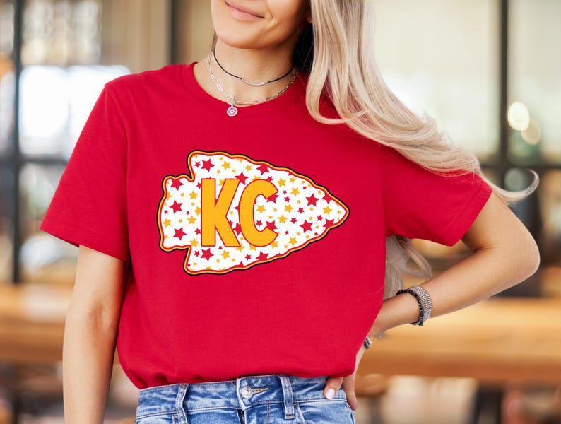 KC Arrow With Stars 300dpi Digital Design Dtg DTF Screen Print Instant ...