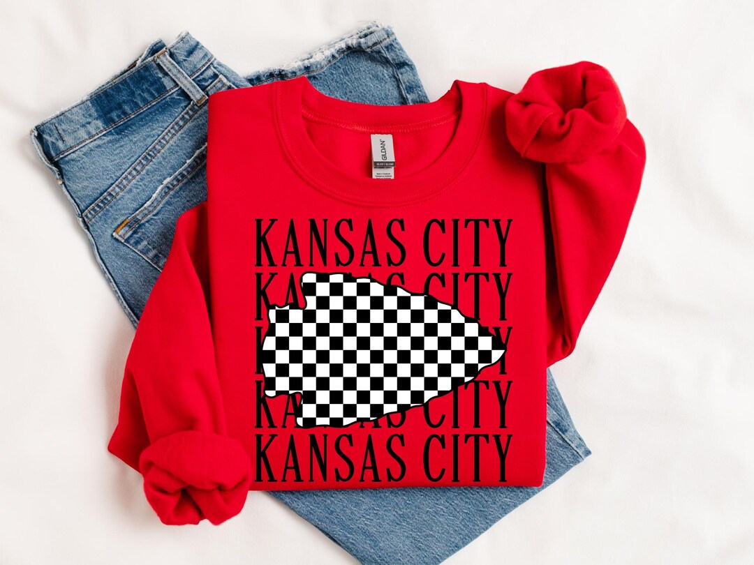 Kansas City Black and White Checker Arrow Retro PNG 300dpi Digital ...