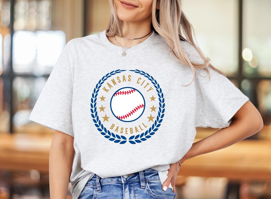 Kansas City Baseball Crest | PNG 300dpi | Digital Design | DTF | Screen ...