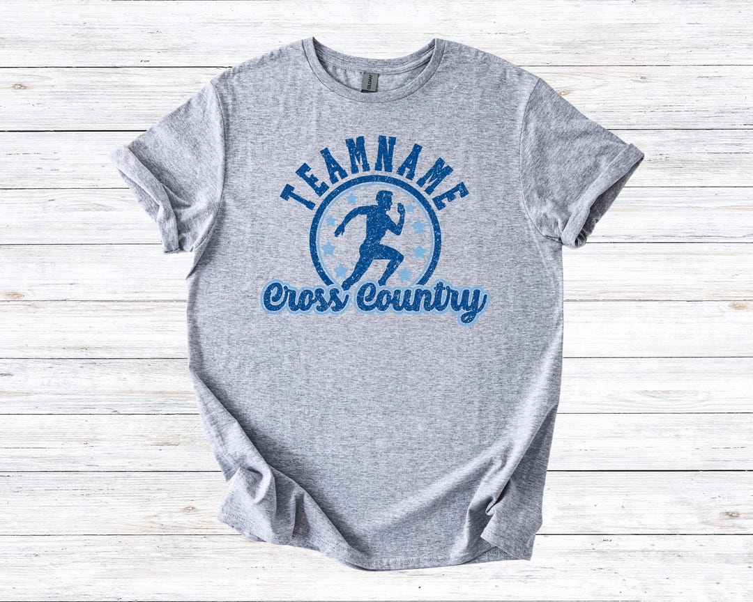 CUSTOM Cross Country Stars Circle Mascot Design | PNG 300dpi | DTF ...