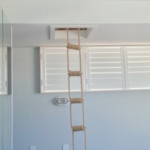 NAUTICAL ROPE LADDER Handmade Traditional Ladder All Rope Ladder - Etsy ...