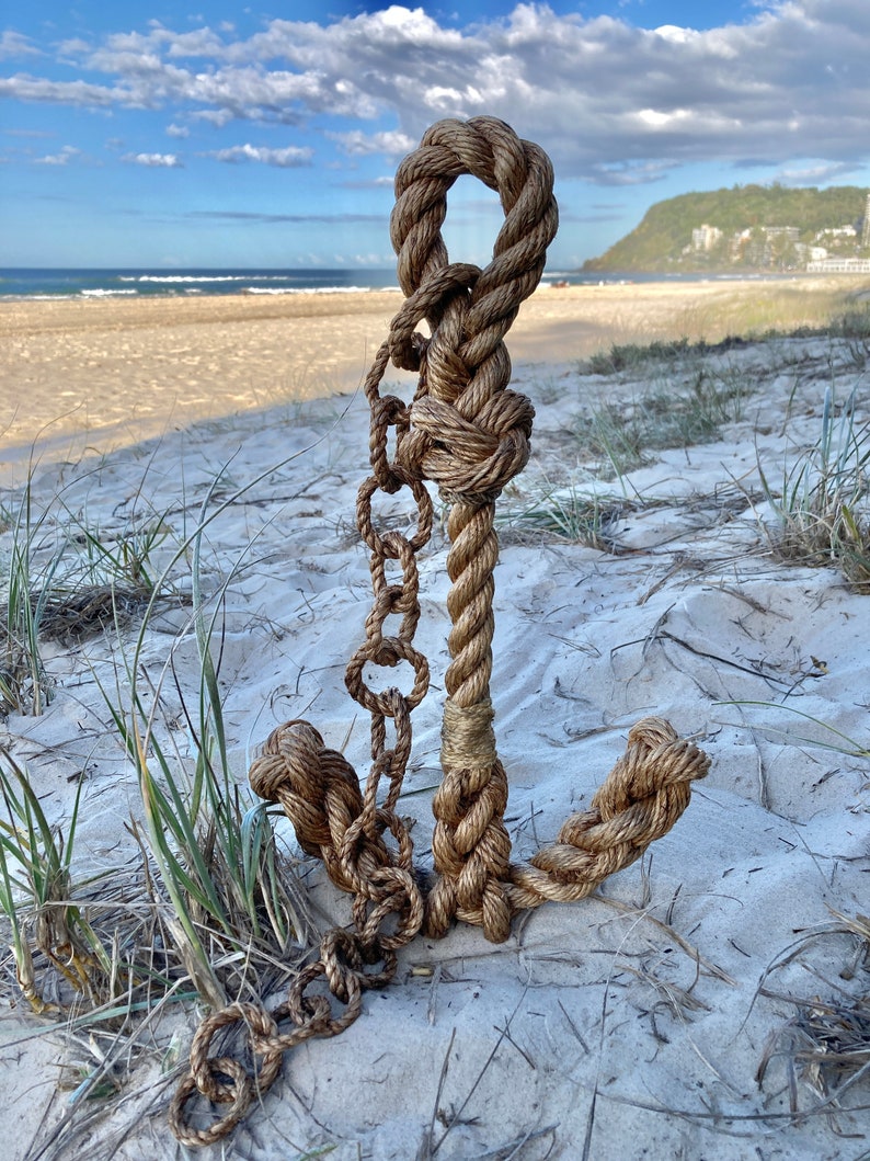 HANDMADE ROPE ANCHOR for Nautical Decor Boat or Home | Etsy
