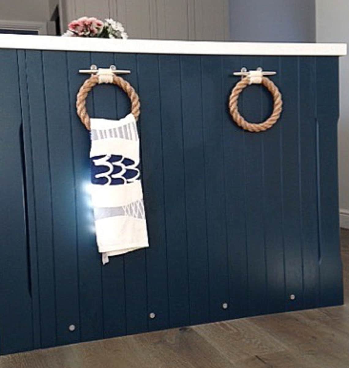 ROPE TOWEL RING Handmade Using Natural Manila Rope for - Etsy