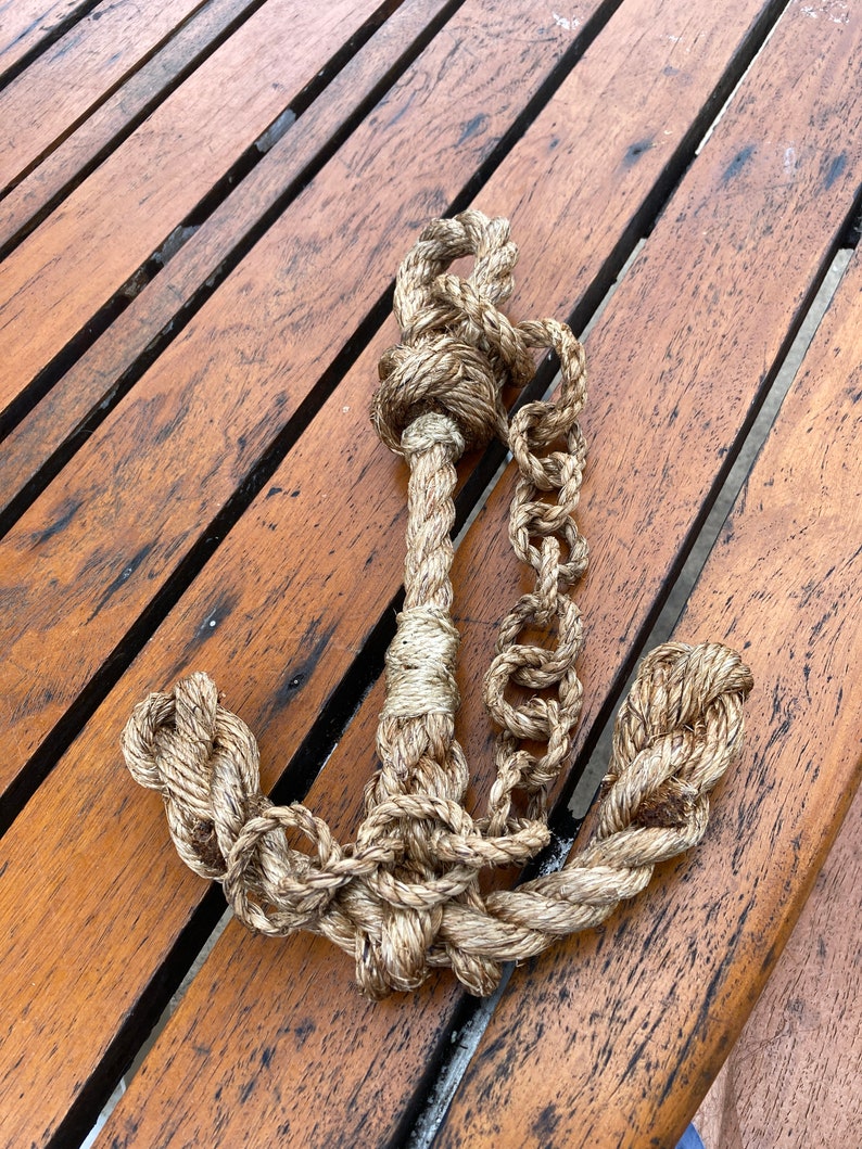 HANDMADE ROPE ANCHOR for Nautical Decor Boat or Home - Etsy