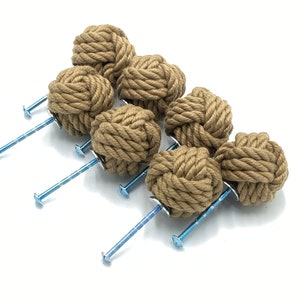 ROPE DRAWER KNOBS Handmade for Drawers Doors and Cupboards - Etsy