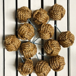 ROPE DRAWER KNOBS Handmade for Drawers, Doors and Cupboards Using the ...