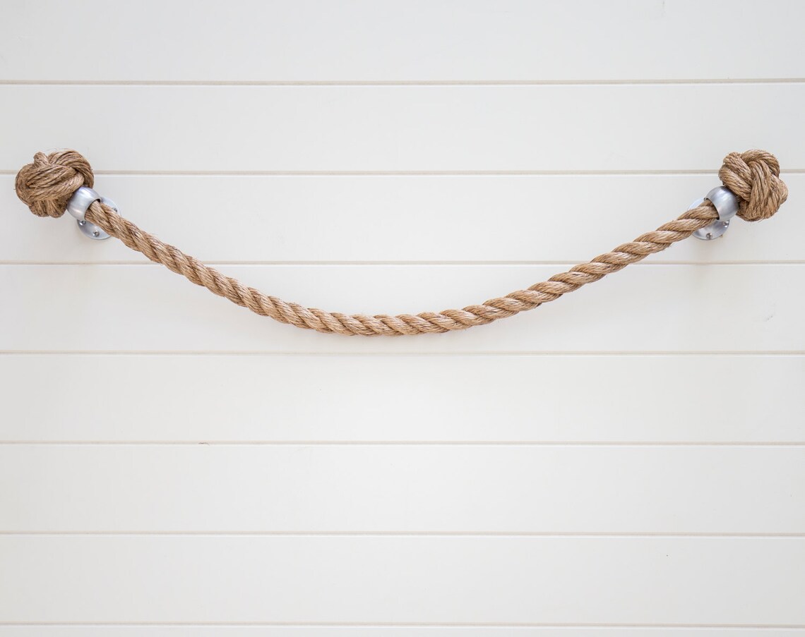 ROPE TOWEL RAIL Handmade With Natural Manila Rope for Bathroom - Etsy UK