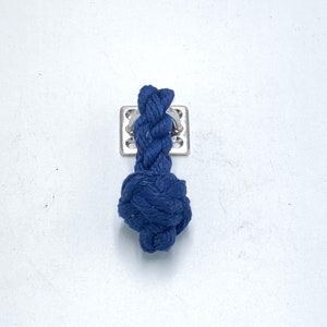 4" MINI DRAWER PULL Navy Blue Rope and Stainless Steel Fitting - Etsy