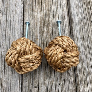 ROPE DRAWER KNOBS Handmade for Drawers, Doors and Cupboards Using the ...