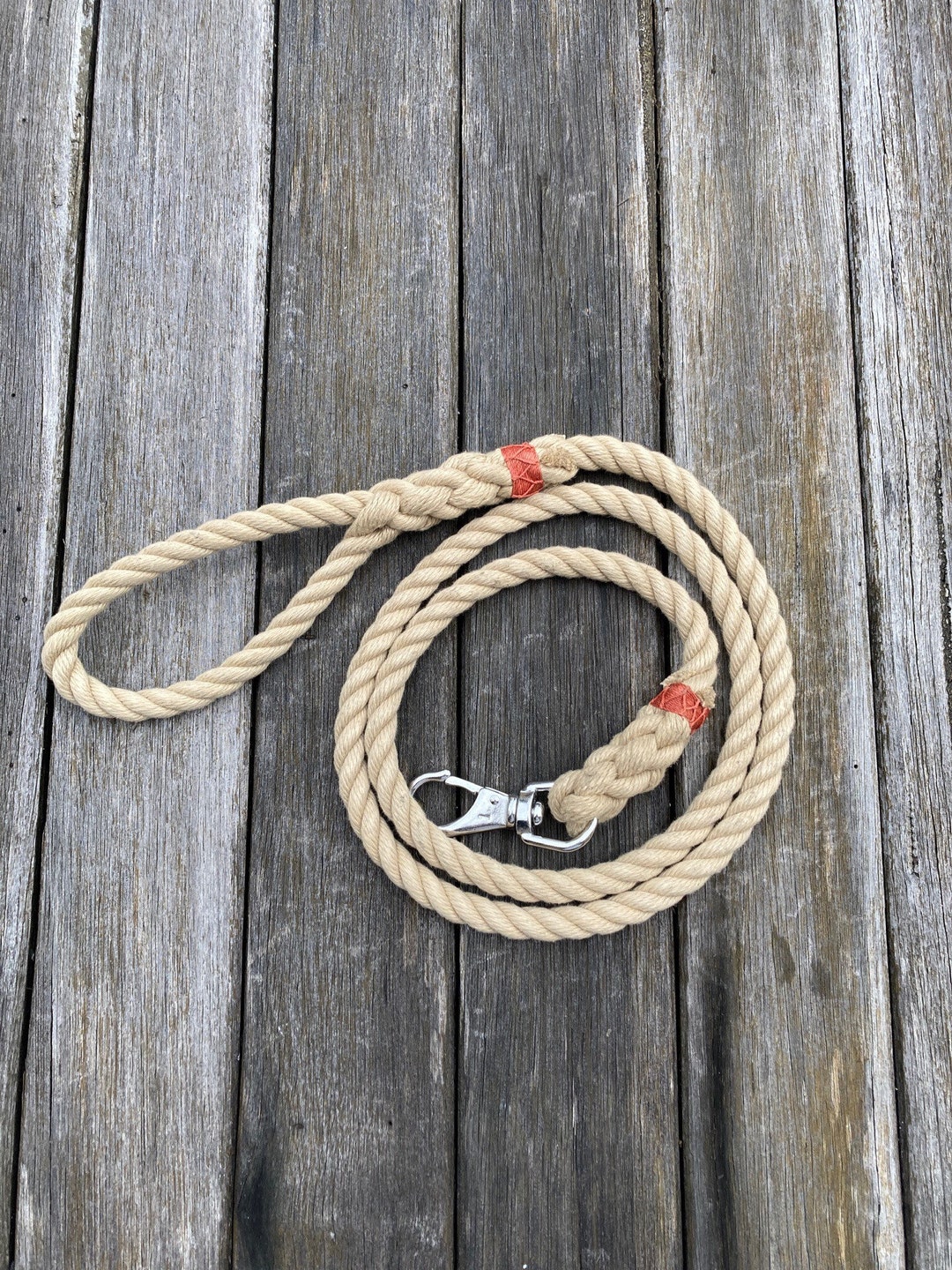 BEIGE DOG LEASH Handmade Using the Finest Rope and Fittings Available ...