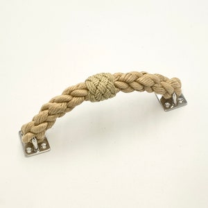 10" BEIGE ROPE PULL Large Door , Barn Door Pull or Sea Chest Handle ...