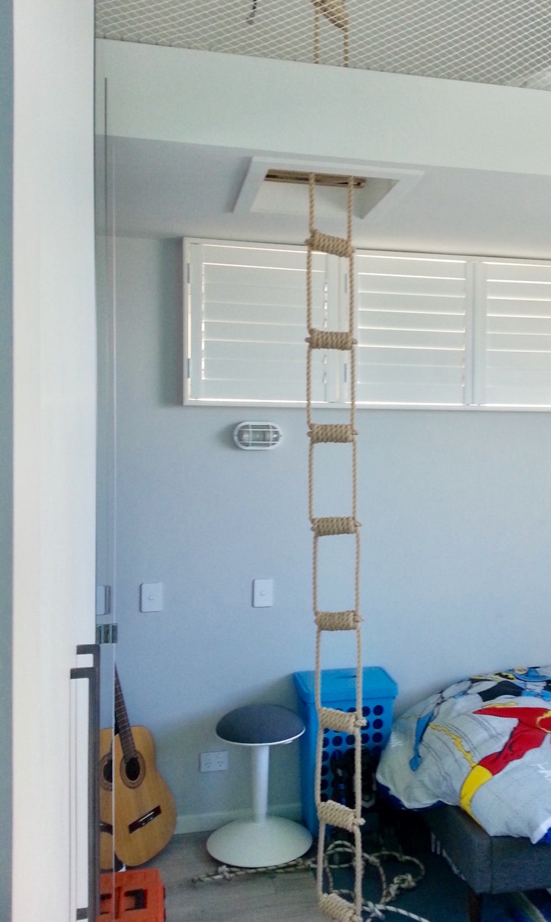 NAUTICAL ROPE LADDER Handmade Traditional Ladder All Rope Ladder - Etsy ...
