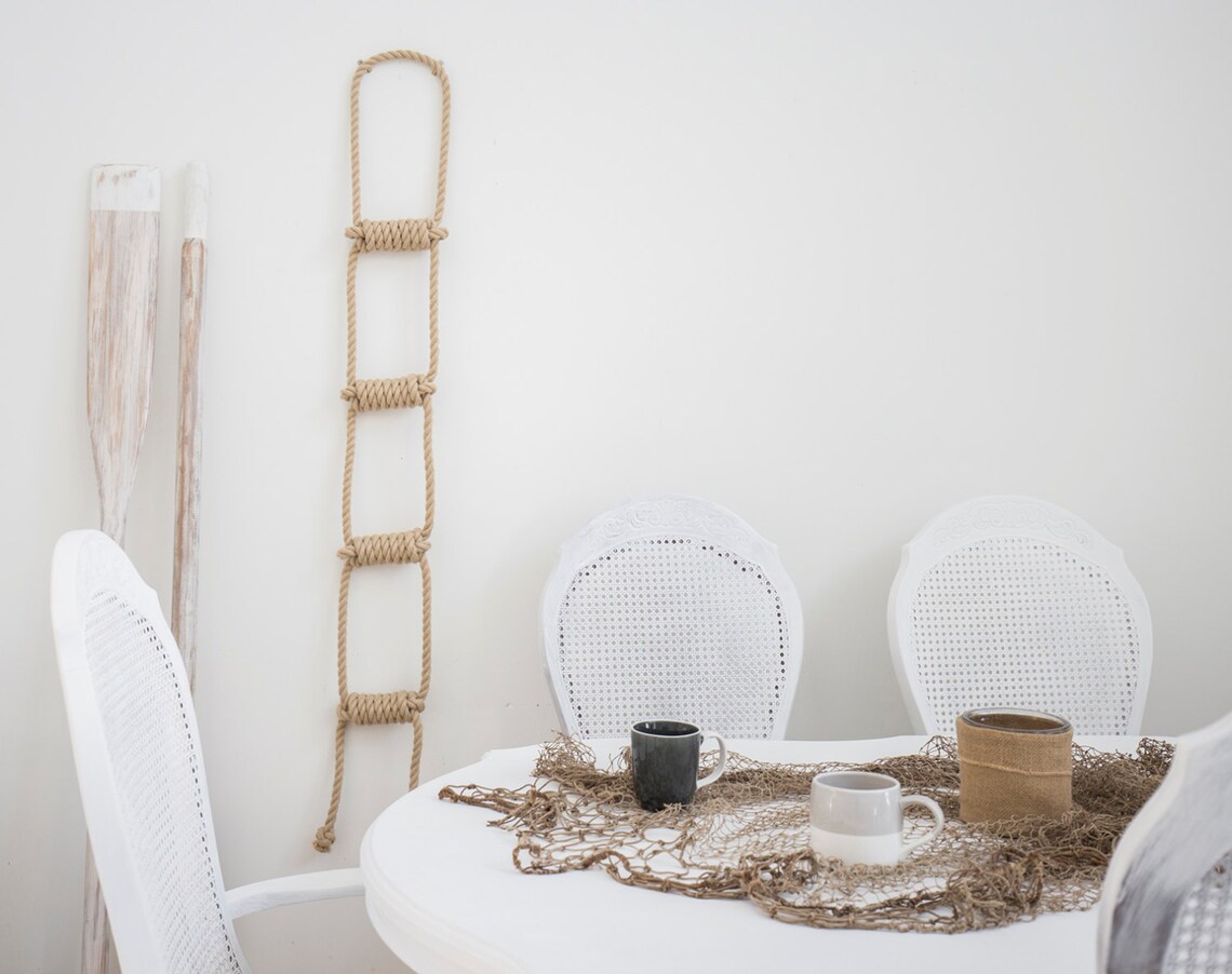 NAUTICAL ROPE LADDER Handmade Traditional Ladder All Rope - Etsy Australia