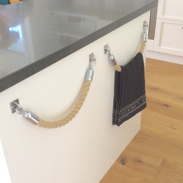 Rope Towel Holder - Etsy