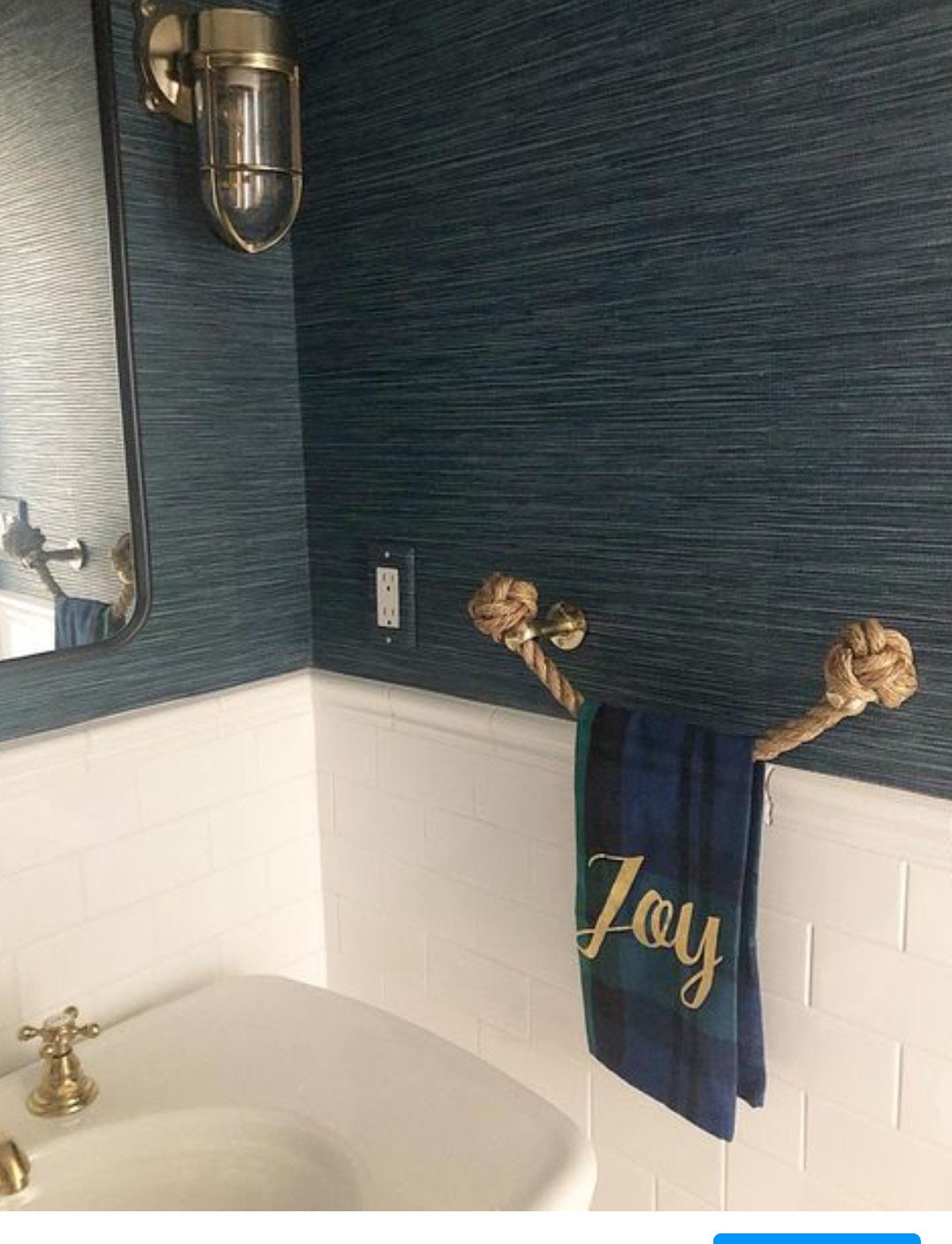 ROPE TOWEL RAIL Handmade With Natural Manila Rope for Bathroom - Etsy UK