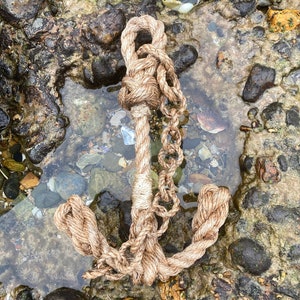 HANDMADE ROPE ANCHOR for Nautical Decor, Boat or Home - Etsy