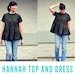 Hannah Top and Dress PDF Sewing Pattern and Step by Step Sewing ...