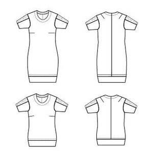 Renata Top and Dress PDF Sewing Pattern and Tutorial - Etsy