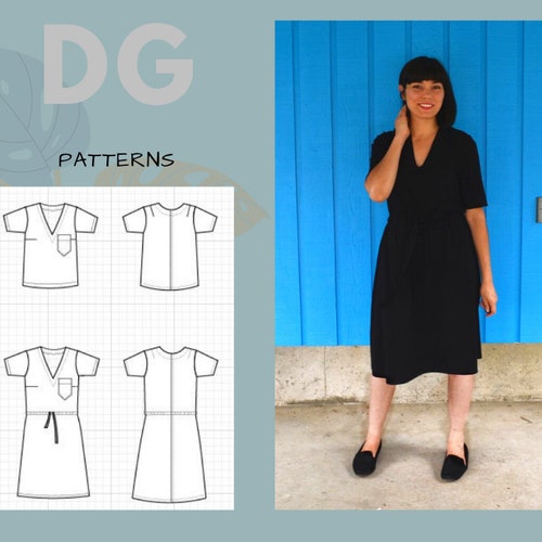 Crossover Top PDF Sewing Pattern and Printable Tutorial - Etsy