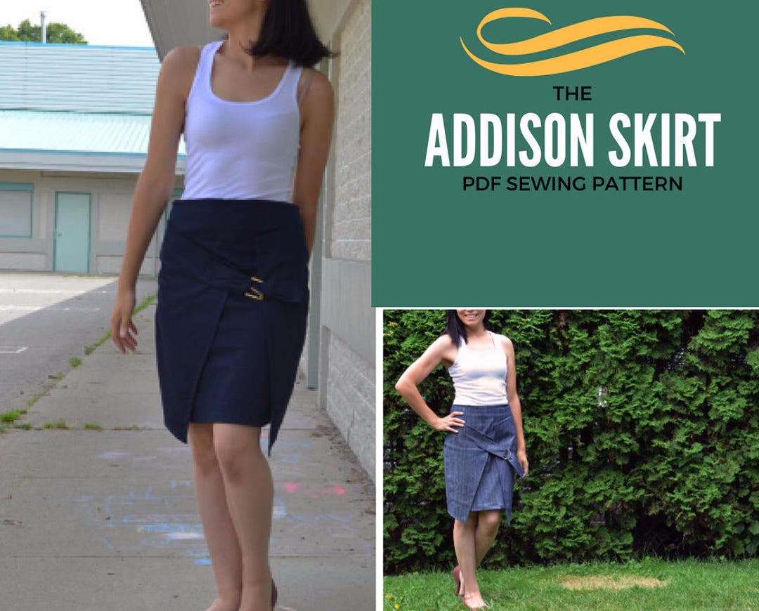 Addison Skirt: Instant Download PDF Sewing Pattern and Sewing - Etsy