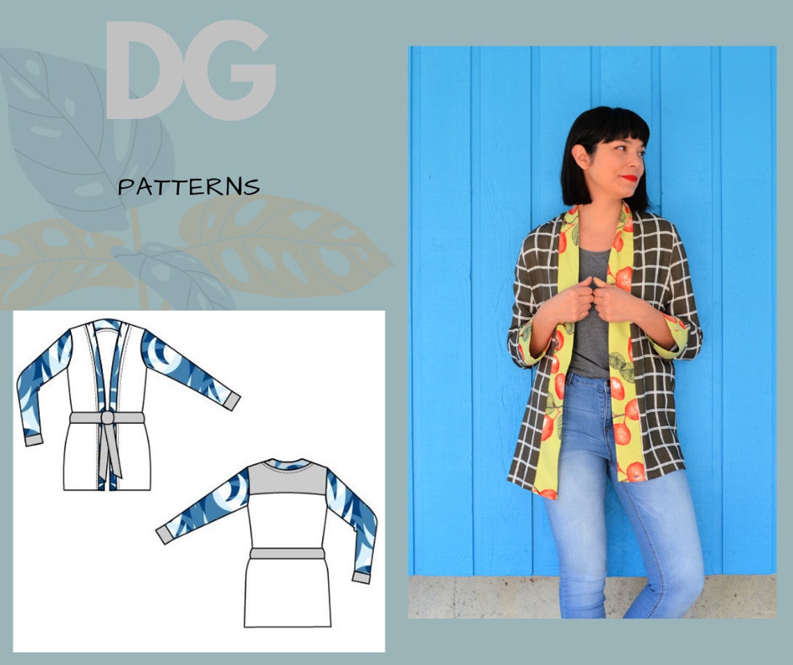 House Coat for WOMEN PDF Sewing Pattern and Sewing Tutorial - Etsy
