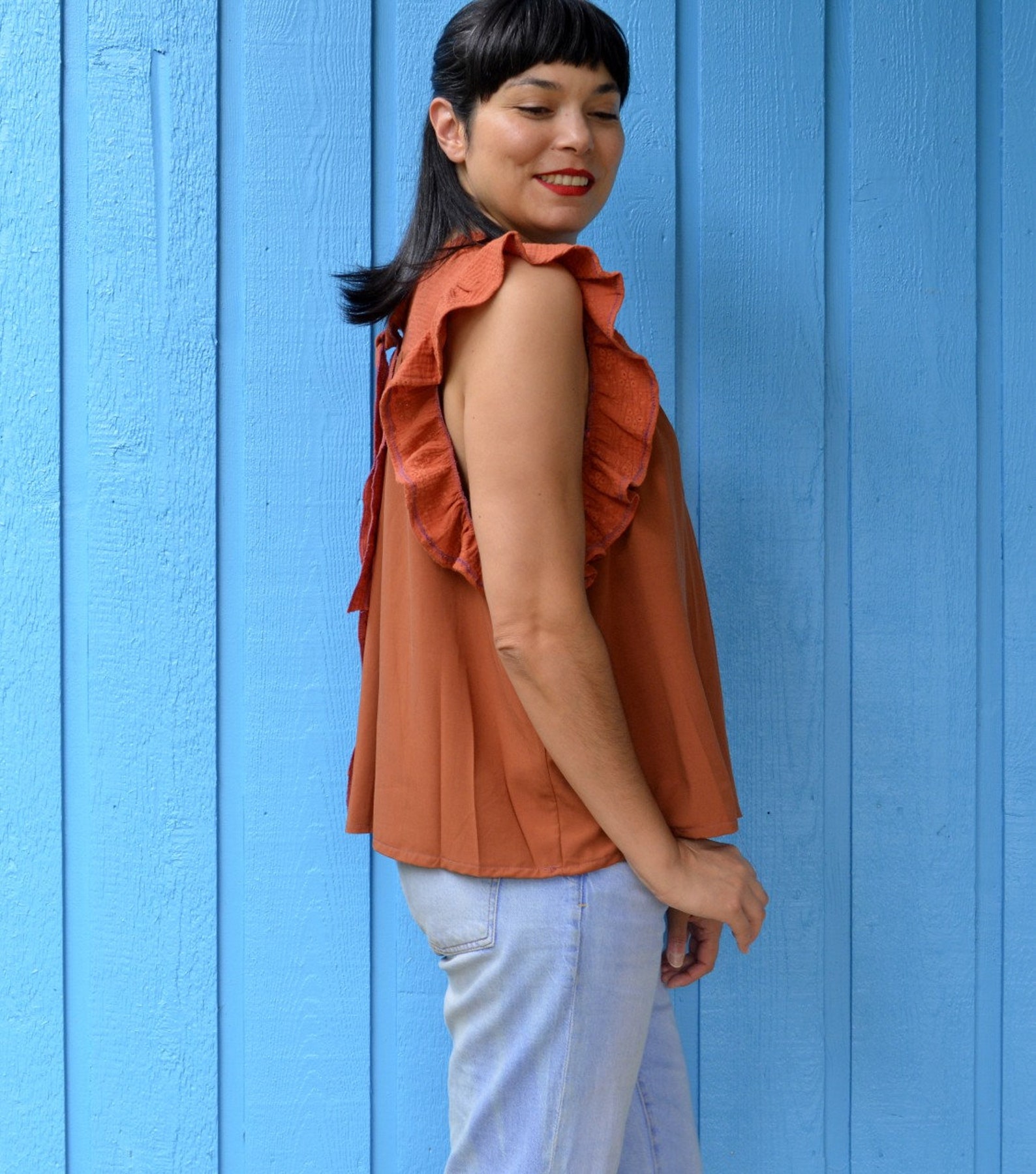 Roberta Top PDF Sewing Pattern and Printable Sewing Tutorial - Etsy