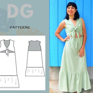 Gregorian Dress PDF Sewing Pattern and Printable Sewing Tutorial to ...