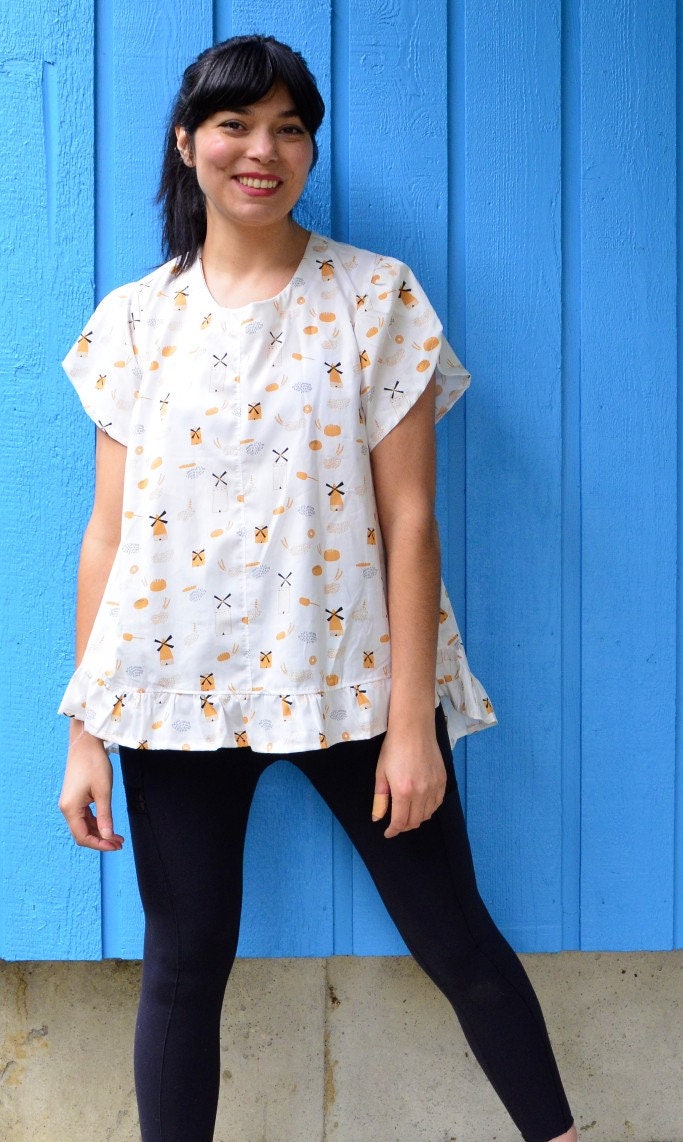 Marion Top PDF Sewing Pattern and Tutorial - Etsy Australia