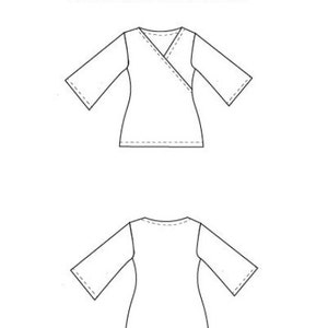 Crossover Top PDF Sewing Pattern and Printable Tutorial - Etsy